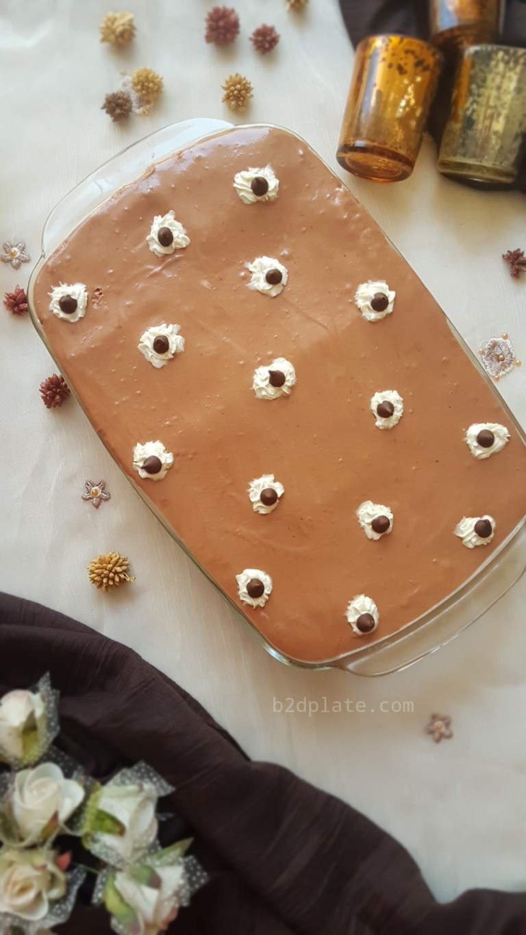 Choco BisCream Pudding – B2D Plate