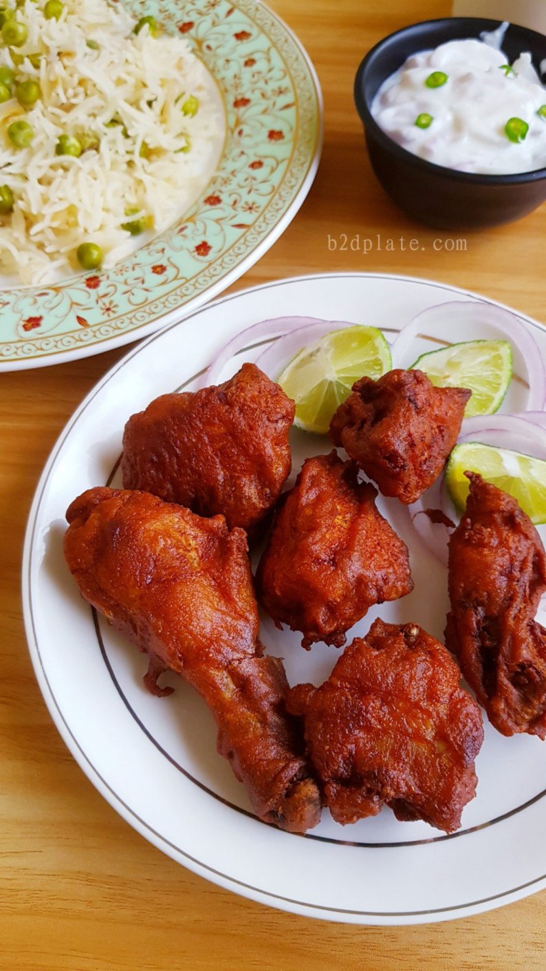 Fried chicken kabab – B2D Plate